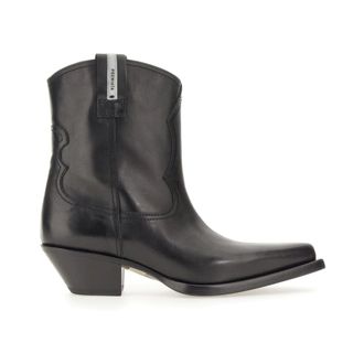 Premiata Femme, Chaussures, Noir, Taille: 36 EU Bottines Texanes en Cuir