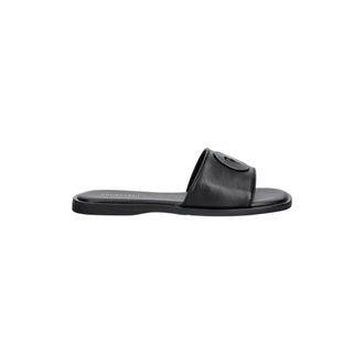 Trussardi Ledersandalen mit Greyhound-Logo - - Shoes - Damen - Schwarzk - 38 EU