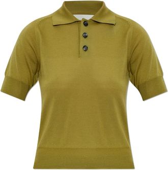 Ami Femme, Pulls, Vert, Taille: 40 FR Polo en laine