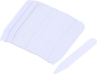 Milisten Kragenst&auml;bchen 55mm 200 Kragenst&auml;bchen Hemdkrageneins&auml;tze Verstellbare Hemdkragenst&uuml;tze Unsichtbare Hemdeckeneinlage Knochenversteifungen Kragenst&auml;bch