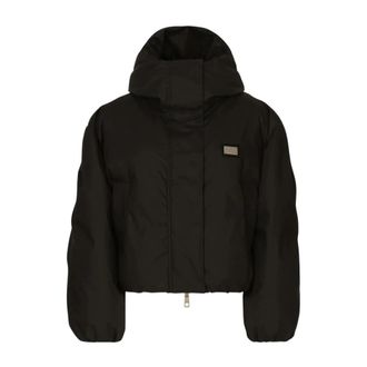 Dolce & Gabbana Logo-plakette Padded Jacket - - Jackets - Damen - Schwarzk - M