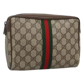 Gucci Pre-owned Cuir pochettes-minaudieres - Femme - Pre-owned - Beige - Taille: ONE Size