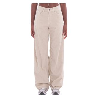 Haikure Bethany Samt Schlaghose - - Trousers - Damen - Wei&szlig; - W27