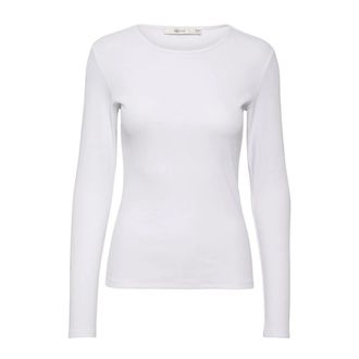 Gestuz Haut Blanc &agrave; Manches Longues - Femme - Tops - Blanc - Taille: 38 FR