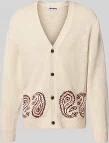 Review Strickjacke mit V-Ausschnitt