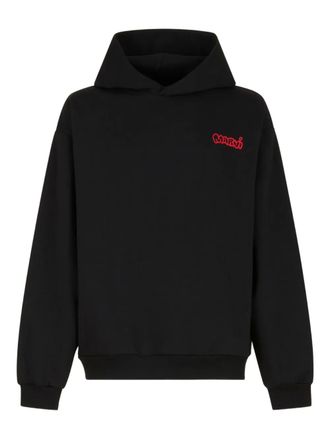 Marni hoodie en coton &agrave; logo imprim&eacute; - Noir
