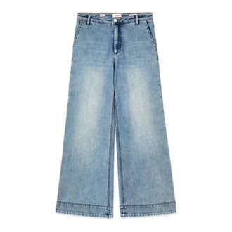 Oltre Jeans mit weitem Bein - - Jeans - Damen - Blau - L