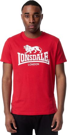 Lonsdale Herren T-Shirt ST. ERNEY Normale Passform, Red, 4XL