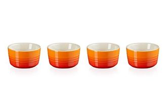 LE CREUSET Le Creuset Set de 4 Mini Ramequins Ronds en grès émaillé, 100 ml, Volcanique, 79109100900000