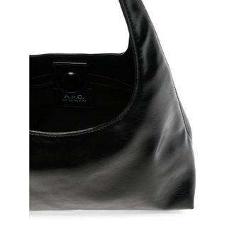 A.P.C. Patent Leather Tote Bag - Black