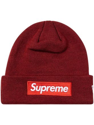 SUPREME x New Era bonnet à logo Box - Rouge