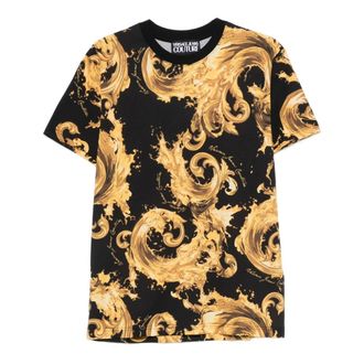 Versace Jeans Couture Homme, Tops, Multicolore, Taille: M T-shirt &agrave; imprim&eacute; baroque