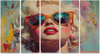 Islandburner Bild auf Leinwand Marilyn Monroe pop Art Bilder Wandbilder Poster