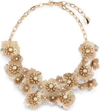 Carolina Herrera Floral Crystal-embellished Necklace