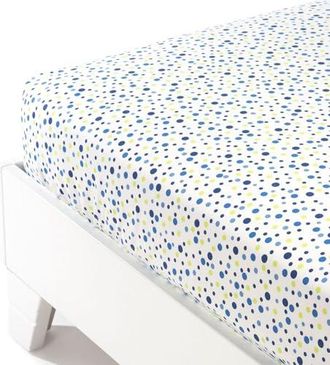 Caleffi Drap Housse Coton - Drap Doux, Respirant et Durable, Lavable, disponible en 90x200, 130x200 et 180x200 cm - Linge de Lit