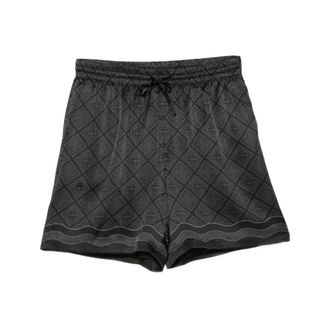 Casablanca Radiating Monogram Seidenshorts - - Shorts - Herren - Schwarzk - M