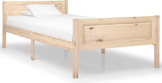 vidaXL Massivholzbett Kiefer 100x200 cm Vidaxl