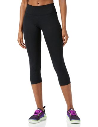 Nike Nike Damen Df Fast Crop Hose, Black/Reflective Silv, XS EU