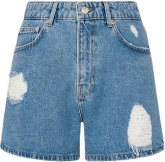 Moschino Femme, Shorts, Bleu, Taille: W28 Short en denim de coton