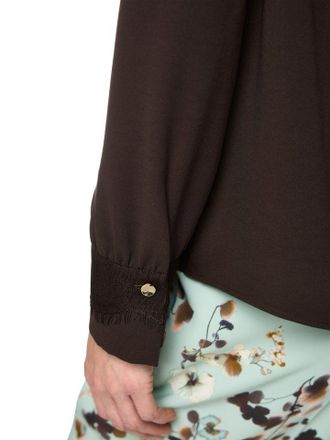 Marc Cain Langarmbluse Fading Flowers Premium Damenmode mit Spitze, elegant