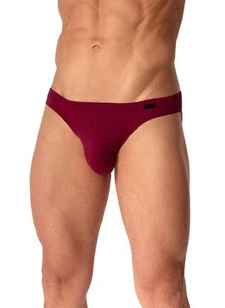 Olaf Benz Herren Slip rot Mikrofaser unifarben