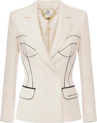 Elisabetta Franchi Blazer - - Jackets - Damen - Beige - M