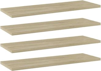 Generic 4X B&uuml;cherregal, Brett Wandboard, Wandregal Regal, Regalboden Wand, Board Ablage, H&auml;ngeregal, Schweberegal, Holzwerkstoff (Wei&szlig; 40x10x1,5cm) (60 x 20 x