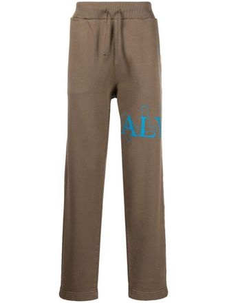 Alyx pantalon de jogging fuselé à logo imprimé - Tons neutres