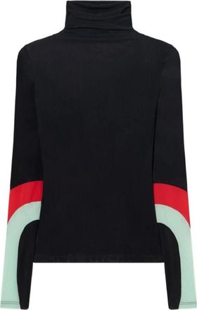 Off-white Femme, Tops, Noir, Taille: 36 FR Haut &agrave; Manches Longues et Col Montant