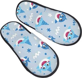 Generic Chaussons Femme Homme Requin Mignon Chaussons Adultes Doublées En Peluche Chaude Pantoufles, Pour Intérieur Extérieur, Femmes, Hommes, L