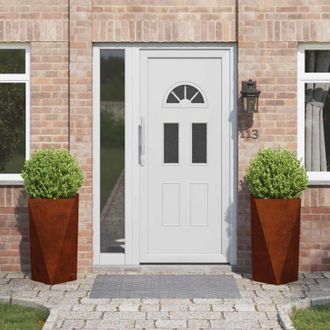 vidaXL vidaXL Jardini&egrave;re 2 pcs Rouill&eacute; 40 x 40 x 75 cm