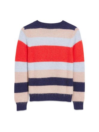 Bellerose Striped Angora-Blend Knit Sweater - Multicolor