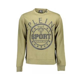 Plein Sport Homme, Sweatshirts et sweats &agrave; capuche, Vert, Taille: S Sweat &agrave; Manches Longues avec Logo Vert