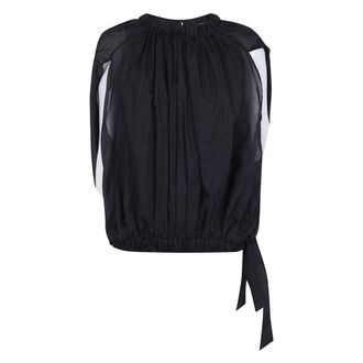 Semicouture Damen, Blusen & Hemden, Schwarzk, SGr&ouml;&szlig;e