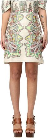 Etro Femme, Jupes, Multicolore, Taille: 34 FR Mini-jupe à imprimé cachemire