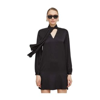 Liu Jo Robe Courte Droite - Femme - Robes - Noir - Taille: 38 FR