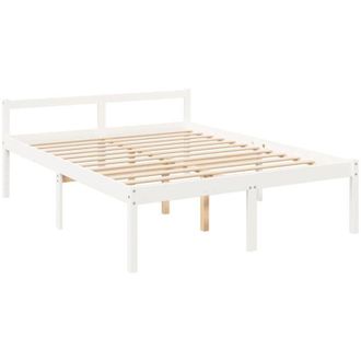 vidaXL Lit pour personne &acirc;g&eacute;e sans matelas 160x200 cm bois pin massif vidaXL
