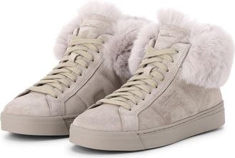 Santoni Sneaker mit Fell