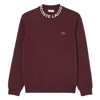 Lacoste Sweatshirt Rundhalsausschnitt Logo f&uuml;r Herren (Bordeauxrot)