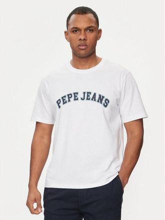 Pepe Jeans London T-Shirt Clement PM509220 Écru Regular Fit
