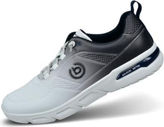 Bugatti 342-adt02-Lacets pour Homme-Blanc/Noir-Taille Chaussures Basses &agrave; Lacets, 43 EU