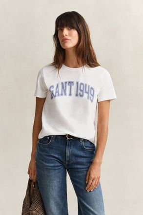 GANT Damen Graphic T-Shirt (XXXL) Wei&szlig;