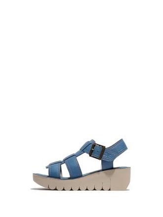 FLY London Femme YUDD236FLY Sandal, Blue, 41 EU