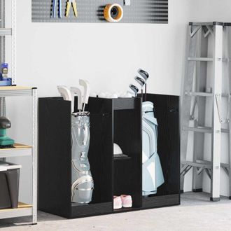 vidaXL vidaXL Armoire de Golf Uni Ch&ecirc;ne noir 102 x 45 x 85,5 cm
