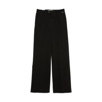 Roy Rogers Schwarze Baumwoll-Flare-Hose - - Trousers - Damen - Schwarzk - W29