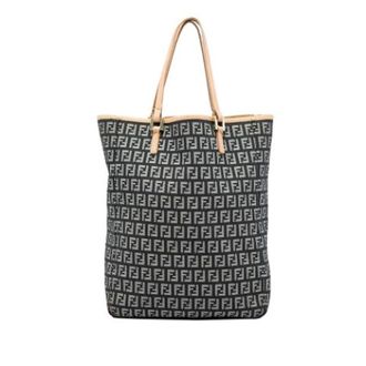 Fendi Sac cabas en toile Pre-owned - Femme - Pre-owned - Gris - Taille: ONE Size