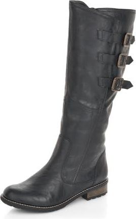 Remonte R3370, Bottes Hautes Femme, Noir Asphalt 01, 39 EU