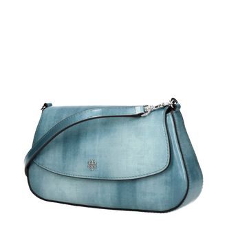 Tory Burch Leather Crossbody Bag - Blue