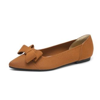 Generic Chaussures de danse latine pour femme - Chaussures plates &agrave; enfiler pour femme - Confortables et &eacute;l&eacute;gantes - Avec noeud - Bleu - Pointure 38 - Confort