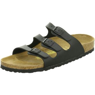 Birkenstock Classic Florida Birko-Flor Softfootbed 53011, Pantoletten, Schwarz (Schwarz 49), 37 EU (4.5 UK)